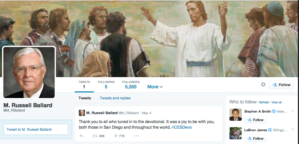 LDS apostles join the world of Twitter | News, Sports, Jobs - Daily Herald